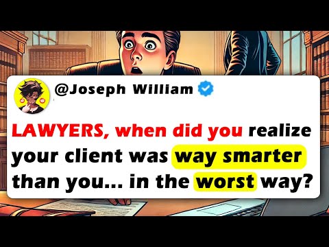 LAWYERS, When Did You Realize Your Client Was WAY Smarter Than You... in the Worst Way?
