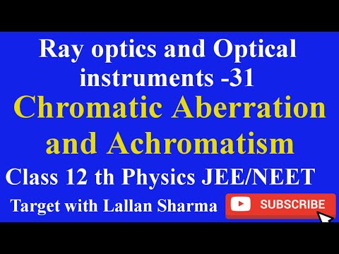 Chromatic aberration |Achromatism |longitudinal chromatic aberration|lateral chromatic aberration
