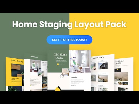 Get a FREE Home Staging Layout Pack for Divi