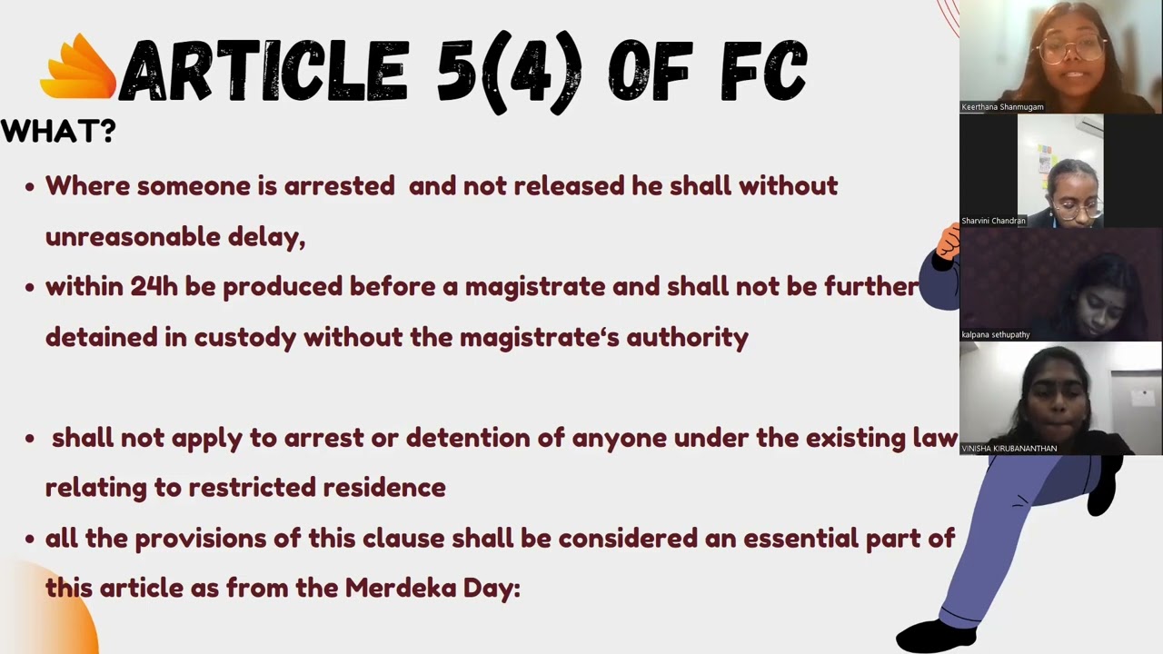 Constitutional Law -Article 5 Of federal Constitution, MSU