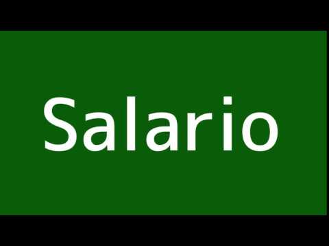 How to say Salary in Spanish