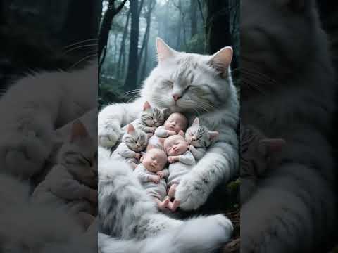 Cute Cat Baby - Relaxing - AI-generated #aiart #aichill