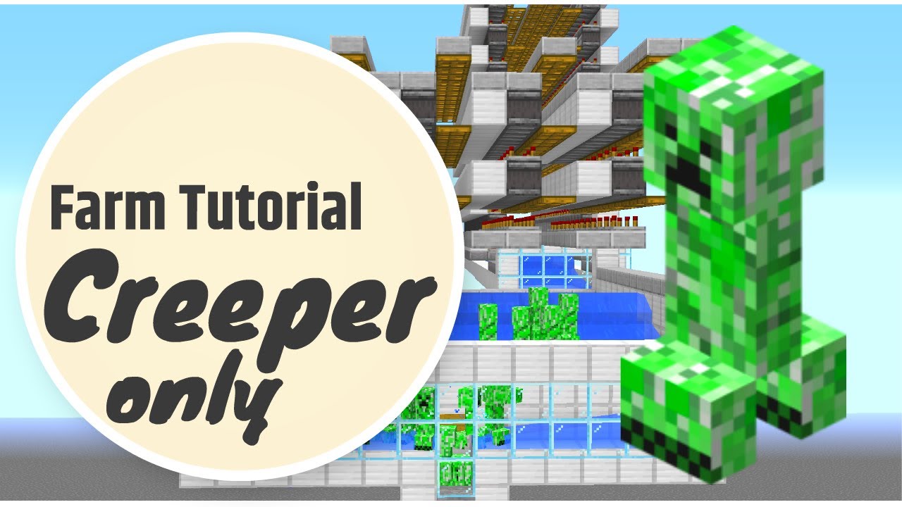 Creeper Only Farm for Minecraft 1.15 | Java Edition Tutorial