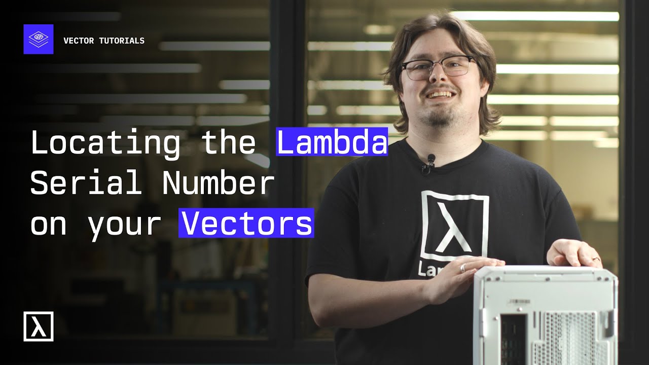 Locating the Lambda Serial Number on your Vector