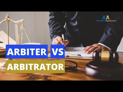 Arbiter VS Arbitrator đŗ âī¸ đ¨đģâđŧ âšī¸ đđŧ