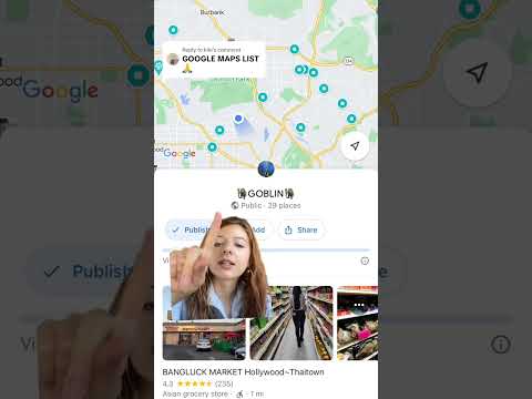 my google maps list