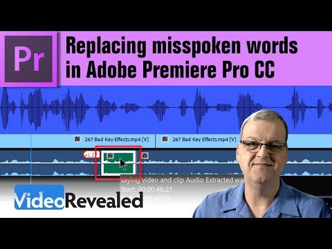 Replacing misspoken words in Adobe Premiere Pro