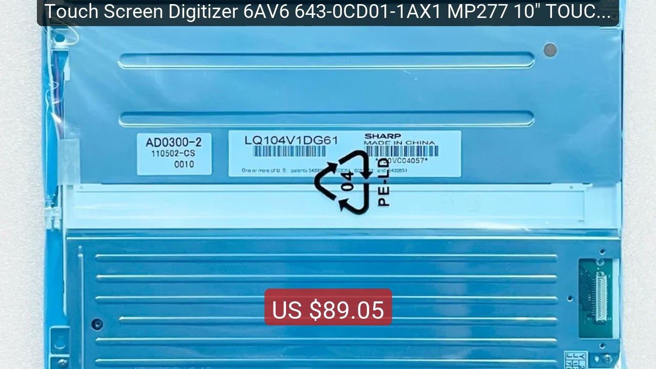 Touch Screen Digitizer 6AV6 643-0CD01-1AX1 MP277 10