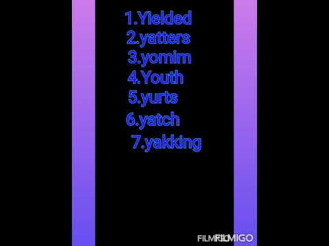 10 words starting with letter 'Y' #shorts
