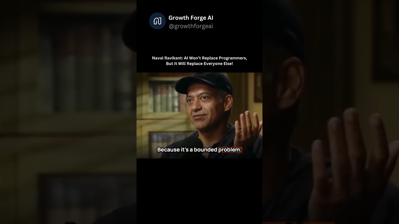 Naval Ravikant: AI Won’t Replace Programmers, But It Will Replace Everyone Else! #ai #coding