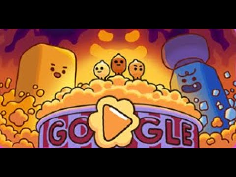 Google Doodle: The Popcorn Game! (Use captions)