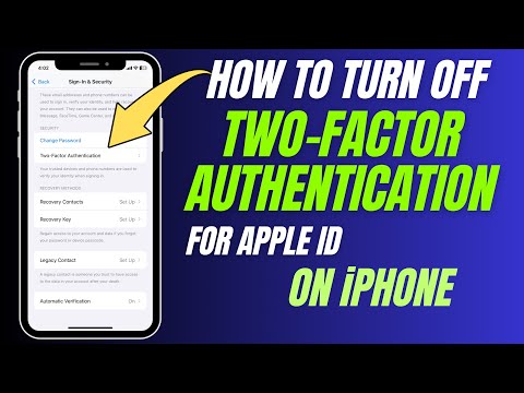 How to Turn Off Two-Factor Authentication For Your Apple ID on iPhone