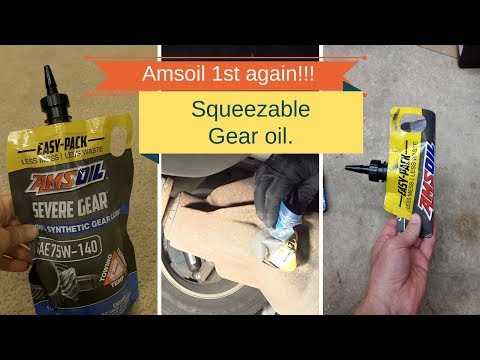 AMSOIL gear oil, Amsoil easy pack 6r80, motorcraft gear oil, how to service rear differential