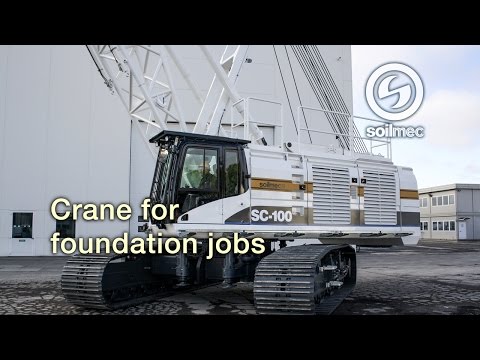 Crawler Crane for foundations jobs Soilmec SC 100