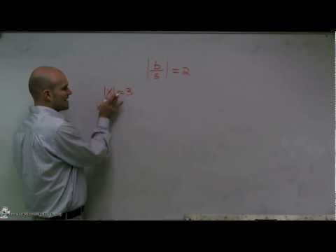 Algebra - Equations Absolute Value Equations - Easy