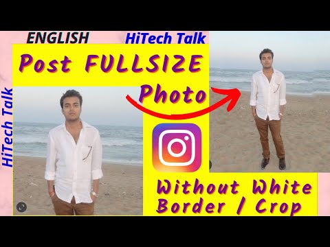 How To Upload Full Picture on Instagram 2023 | Upload Full size photo on Instagram | No white border