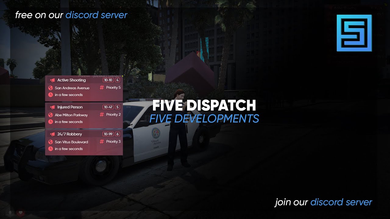 [FREE] five-dispatch - NoPixel 4.0 Dispatch Script