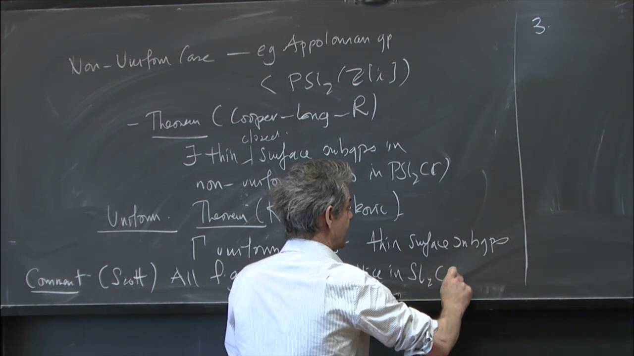Geometric structures and thin groups I - Alan Reid