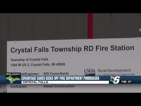 CoVantage Cares helps fundraise for Crystal Falls Fire Department