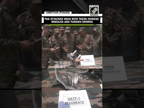 Indian Army shows debris of Pakistan launched Chinese missiles, Turkish drones that were shot down