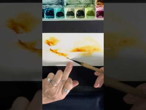 The Power of Spatter in Watercolor Art #shorts