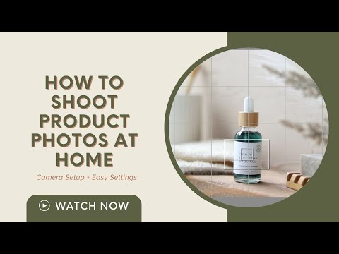 How to Shoot Product Photos at Home | Camera Setup + Easy Settings