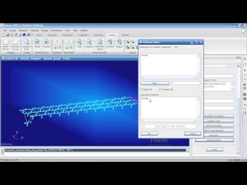 MSC Nastran; Patran Tutorial - Modal Frequency Response; Enforced Base Motion Video Lecture ...
