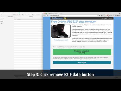 How to remove EXIF data