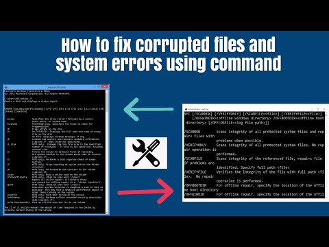 How to fix corrupt files and system errors using command prompt in windows 10,7.