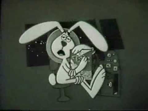 Vintage Trix Rabbit in space Cereal TV Commercial