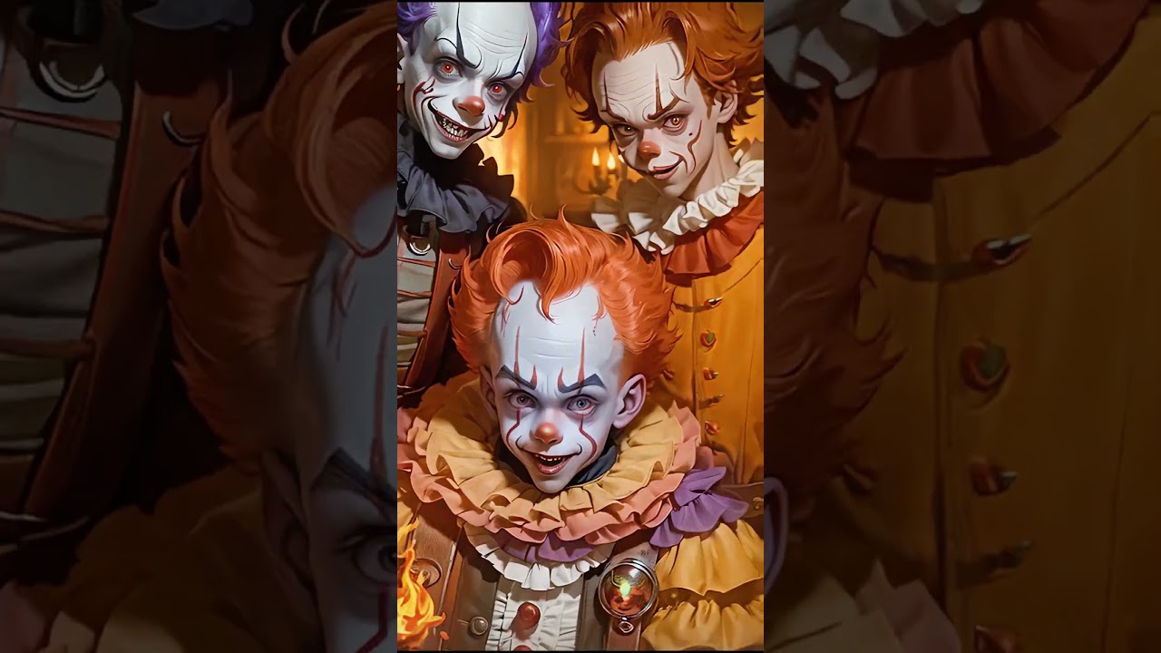 Horror Clown Pennywise🤡 (Ai Stable Diffusion - Deforum) #Shorts