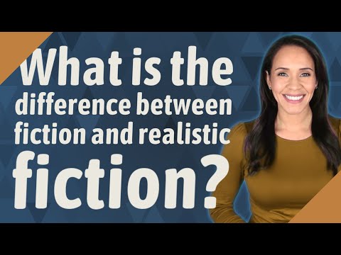 What is the difference between fiction and realistic fiction?