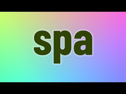 Spa - 19 English Vocabulary Flashcards