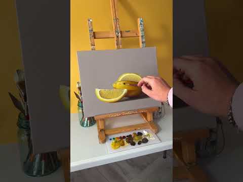Quarter Sliced Lemon Oil Painting