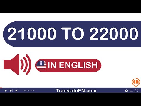 Numbers 21000 To 22000 In English Words