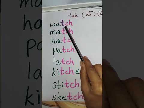 phonics lessons #education #phonics #english words ending with tch