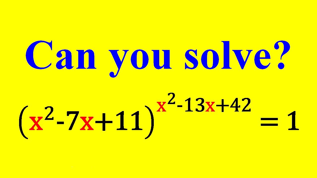 A Very Challenging Exponential Equation | Math Olympiad Problem