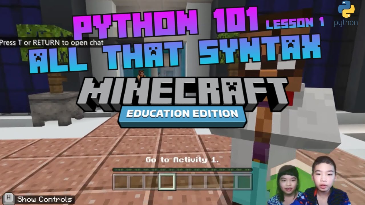 *MINECRAFT PYTHON 101* Lesson 1: All that Syntax - Python Command Structure & Syntax