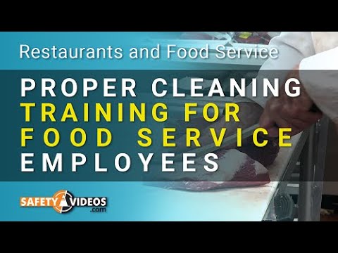 Proper Cleaning Training for Food Service Environments