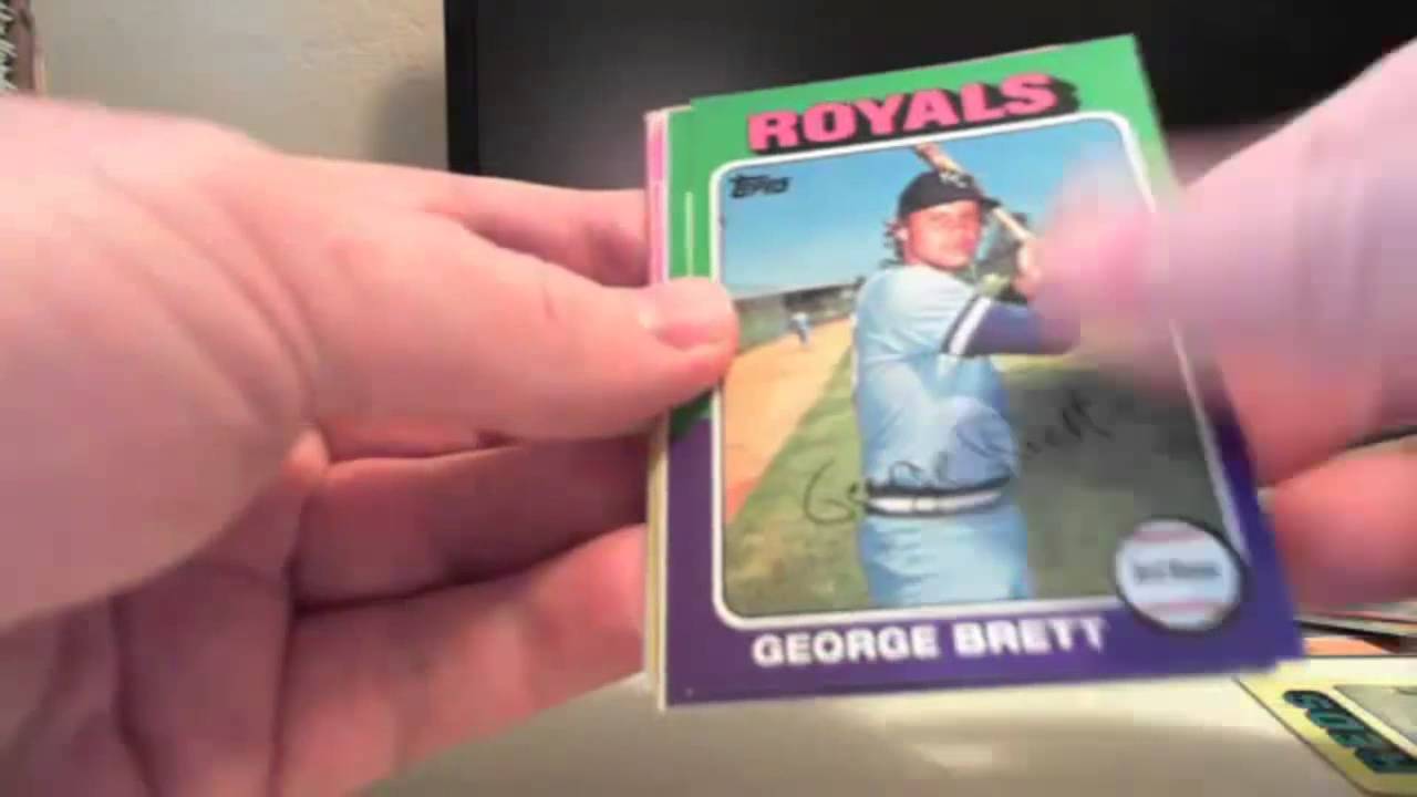 1975 Topps Baseball Hot Pack Break from eBay George Brett Robin Yount Gary Carter