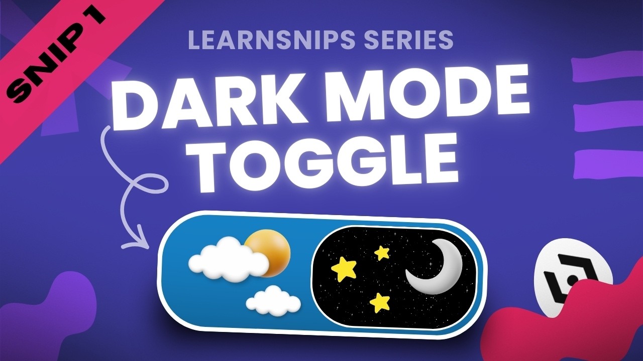 Dark Mode Toggle using HTML, CSS & JavaScript   Snip 1   Light & Dark Mode Switch Tutorial