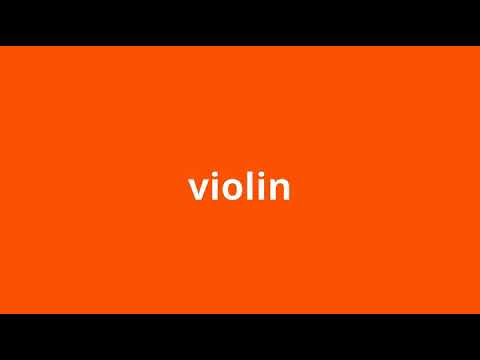 what is the meaning of violin