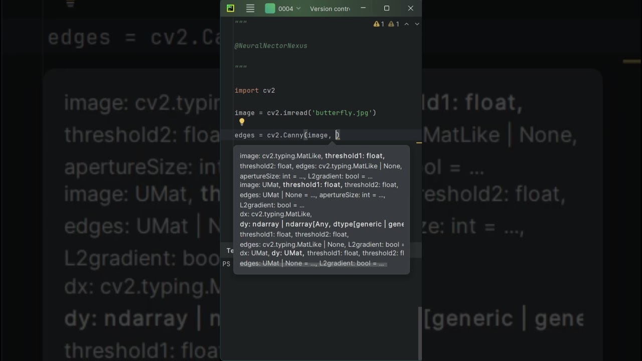 04 - Edge Detection using OpenCV! #opencv #computervision #imageprocessing #python