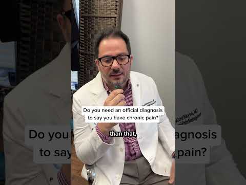 do you need a diagnosis for chronic pain?