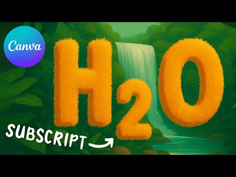 How to Subscript in Canva
