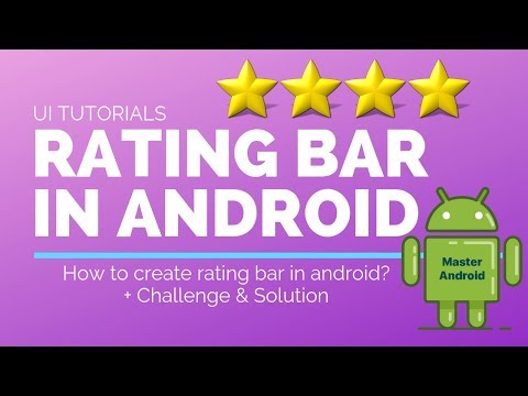 Learn Android Tutorials Rating Bar tutorial Challenge Solution Master Android app development ...