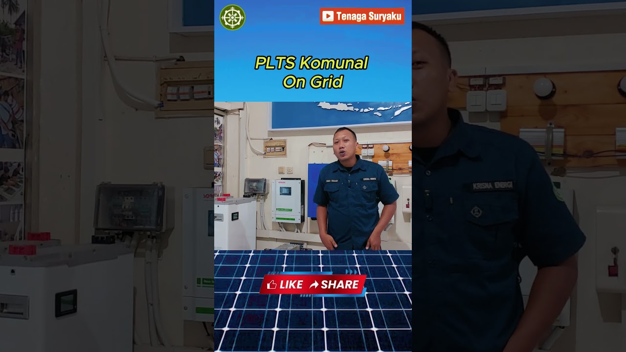 Pahami Sistem PLTS Komunal On Grid #plts #pembangkitlistriktenagasurya #listriktenagamatahari