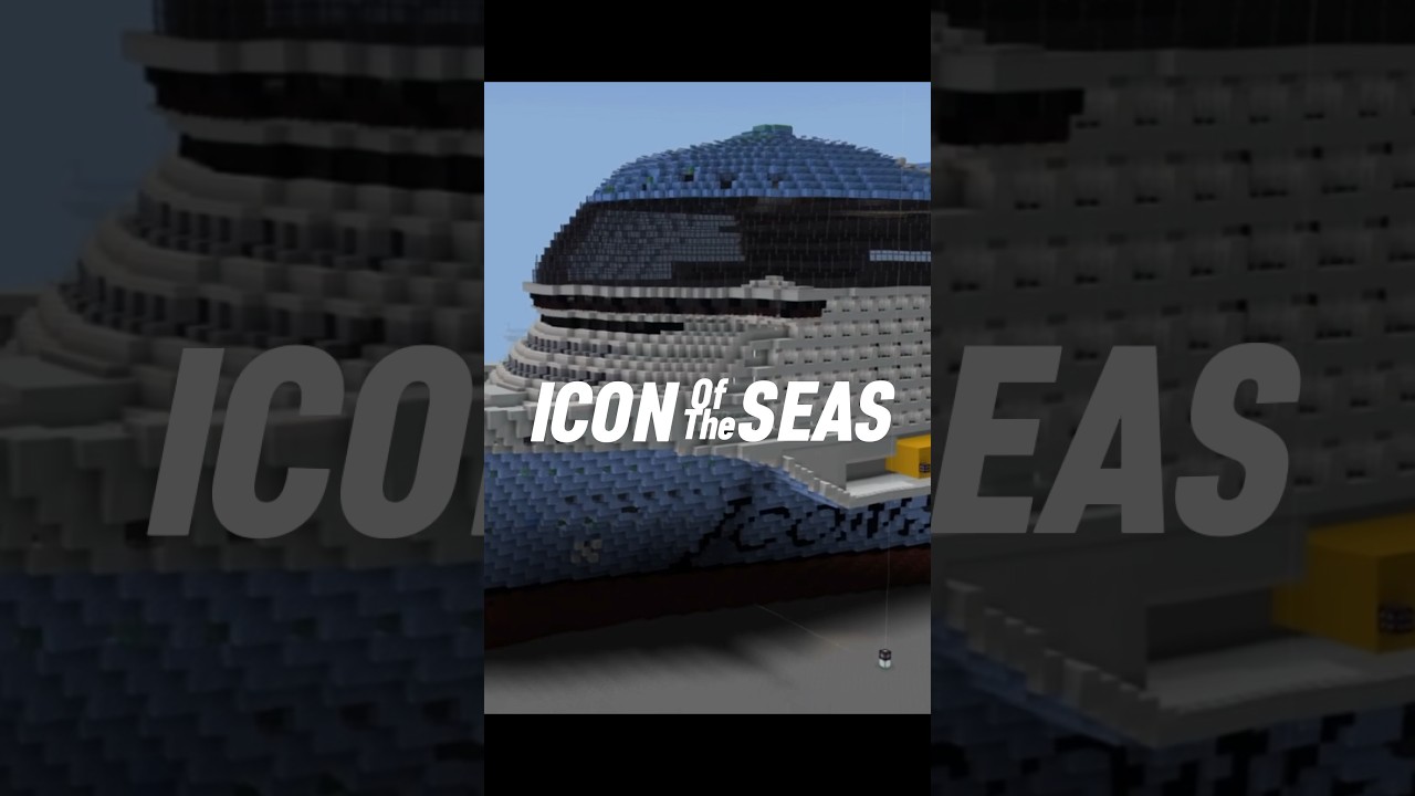 Icon of the seas 🥵 #minecraft #viral #cruise #iconoftheseas #minecraftbuilding #viralshort #shorts