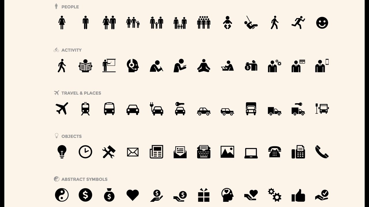 Visual Icon Search by Adioma (Free Infographic Icon Set)