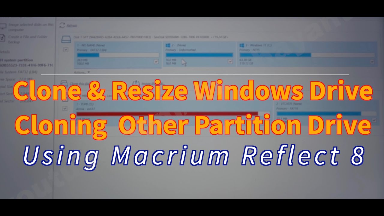 Cloning & Resizing Multiple Partitions Using Macrium Reflect 8